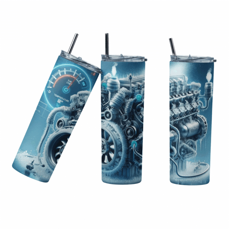 Motor Engine 20oz Tumbler - Bright Blanks Sublimation